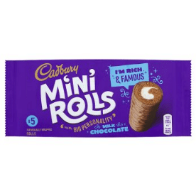 Cadbury Milk Chocolate Mini Rolls x 5 at Brittain's, English & British ...