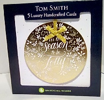 Cards Handcrafted 5 pack Tom Smiths Gold Bauble at Brittain's, English ...