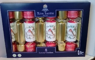 Luxury Crackers 8 Pack 12.5" Tom Smith Traditional Robin | Brittain's ...